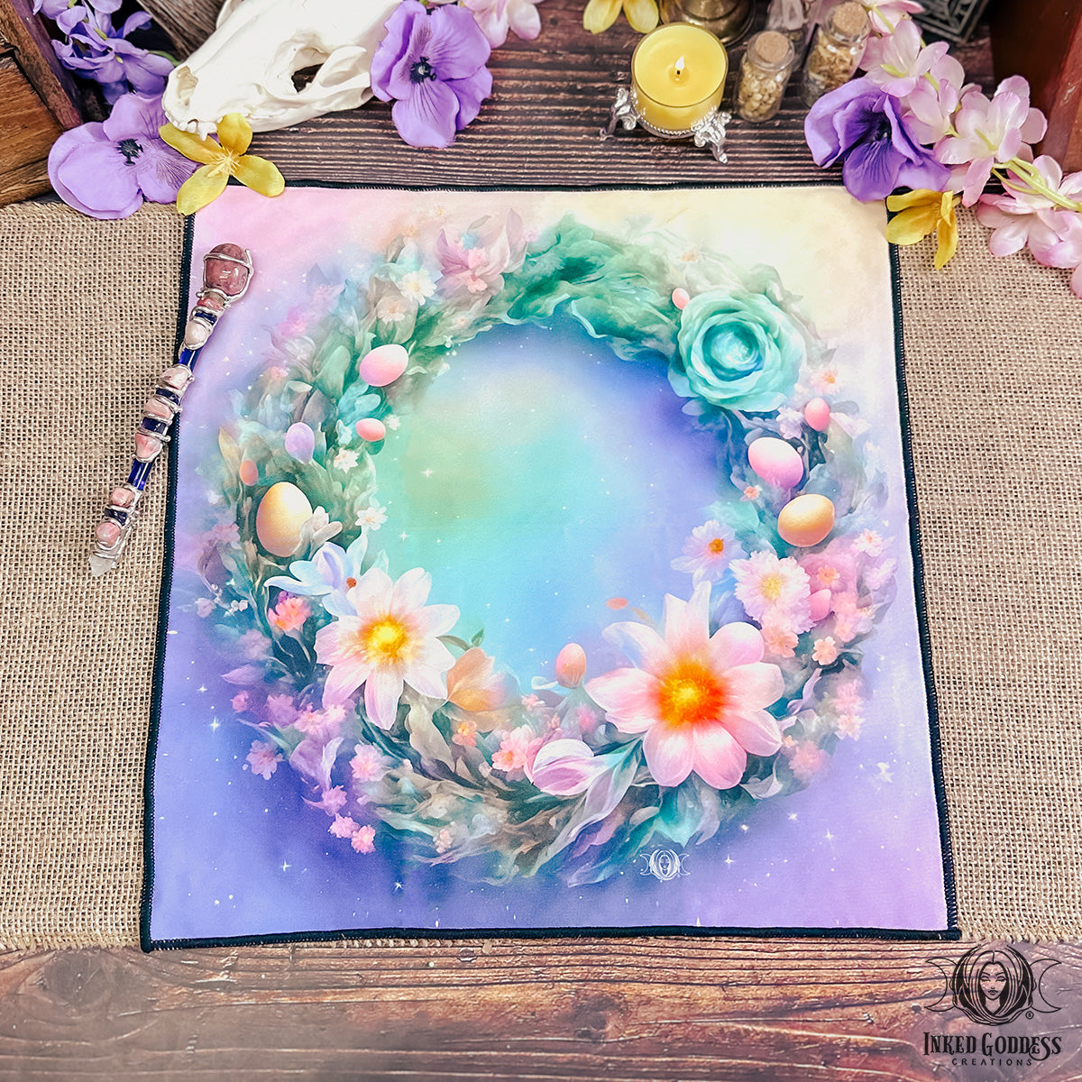 Spring Altar Cloth for Renewal Magick – Inked Goddess Creations