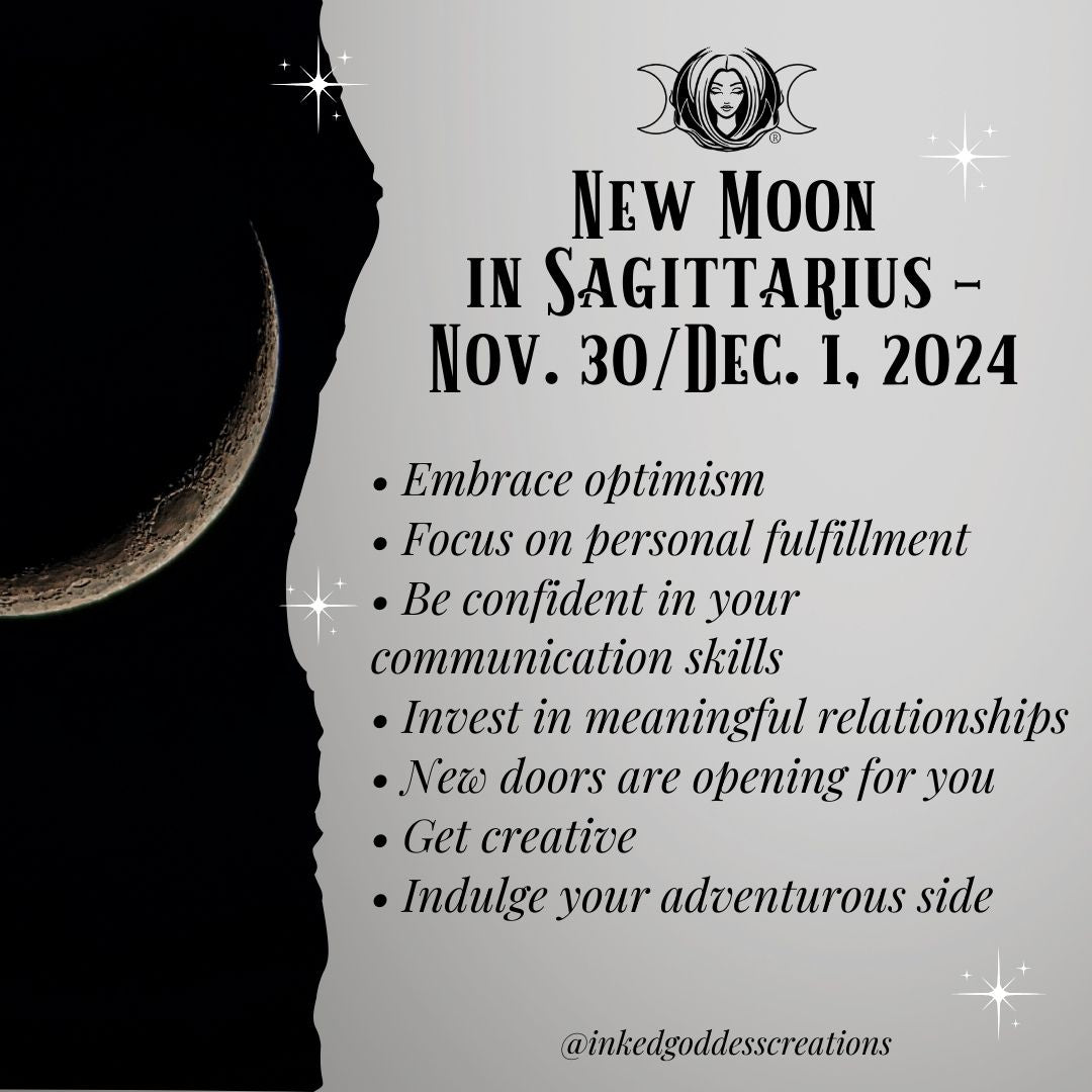 Sagittarius The New Moon In Sagittarius Workbook — ALEXIE GIGI