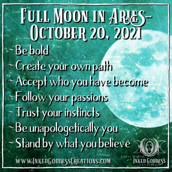 Full Moon in Aries- October 20, 2021 – Inked Goddess Creations