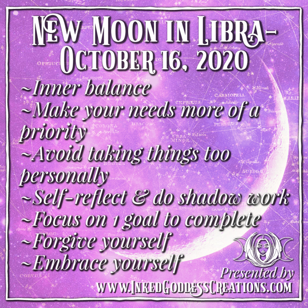 New Moon in Libra- October 16, 2020 – Inked Goddess Creations