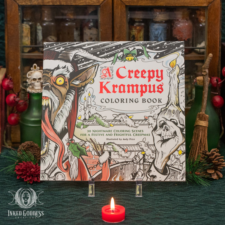 Creepy Krampus Coloring Book for Spooky Fun – Inked Goddess Creations