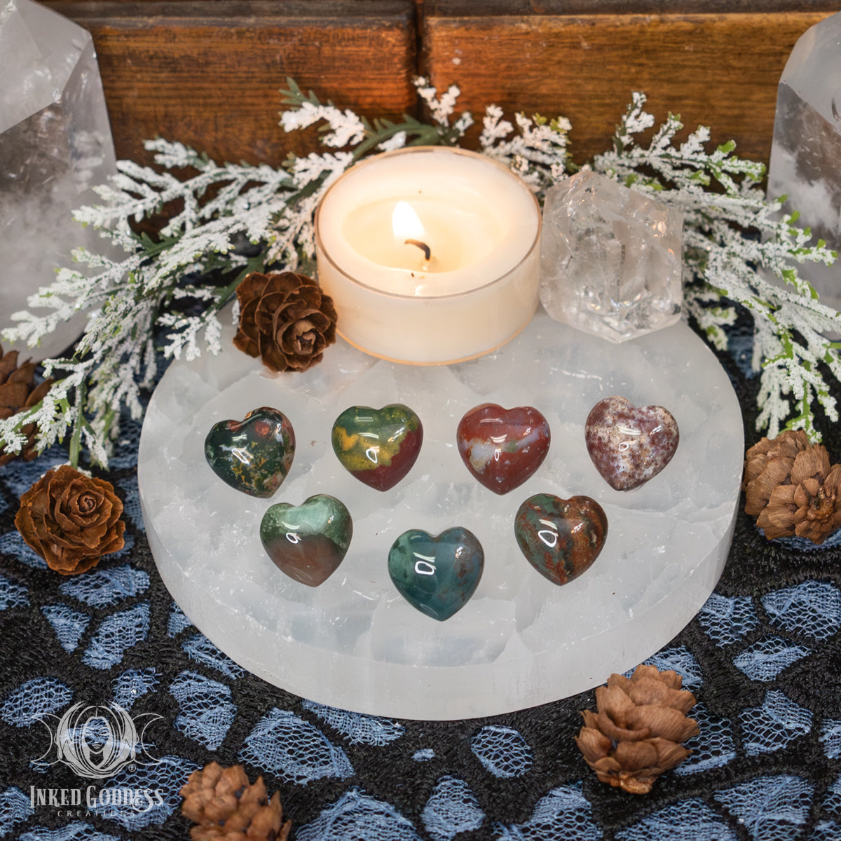 Fancy Jasper Mini Gemstone Heart for Kicking Stress to the Curb – Inked ...