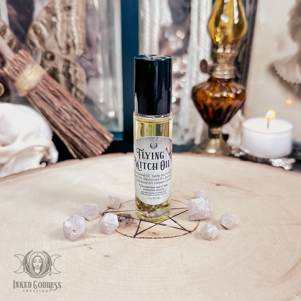Flying Witch Ritual Oil for Vision Journeys – Inked Goddess Creations