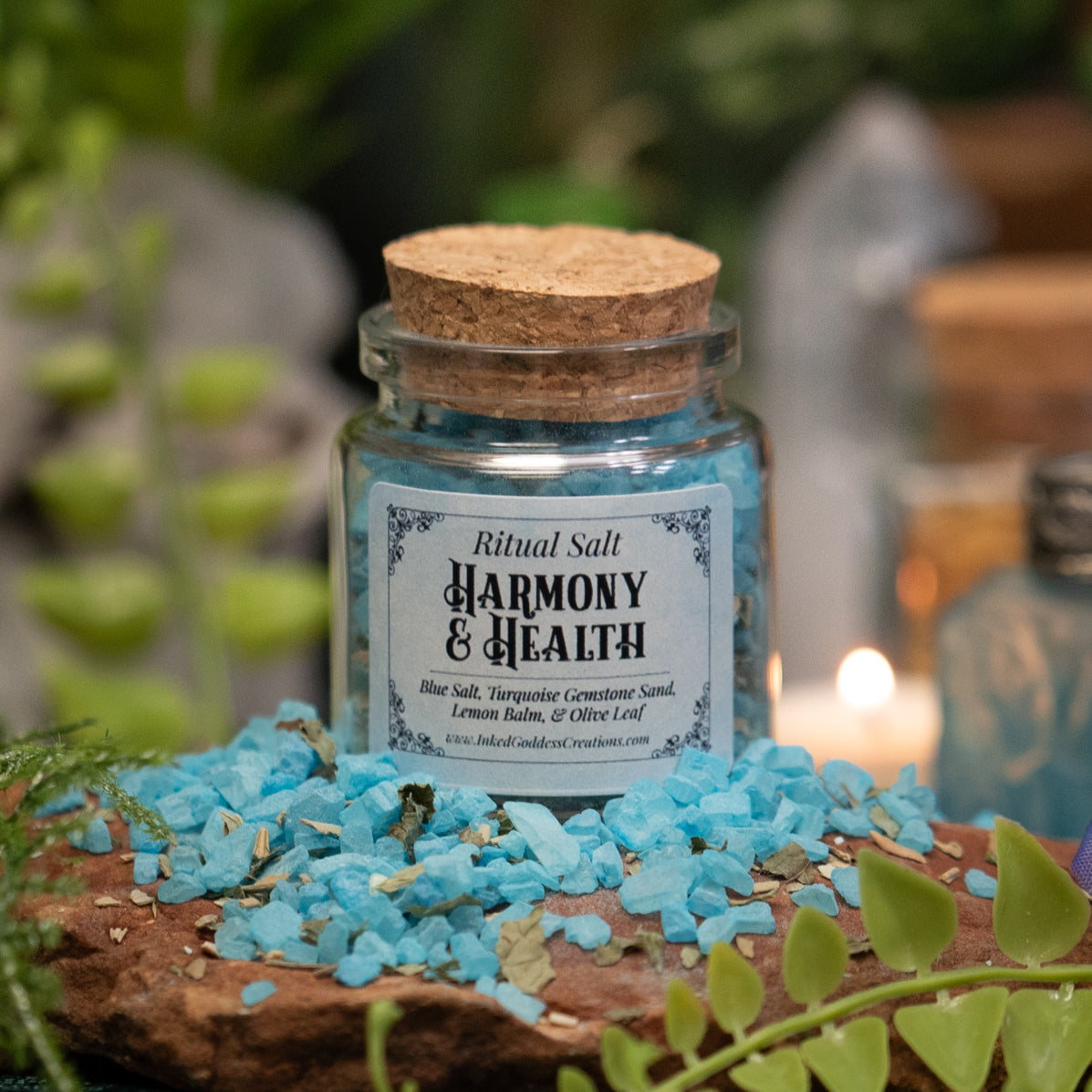 Harmony & Health Ritual Salt for Happy Living – Inked Goddess Creations