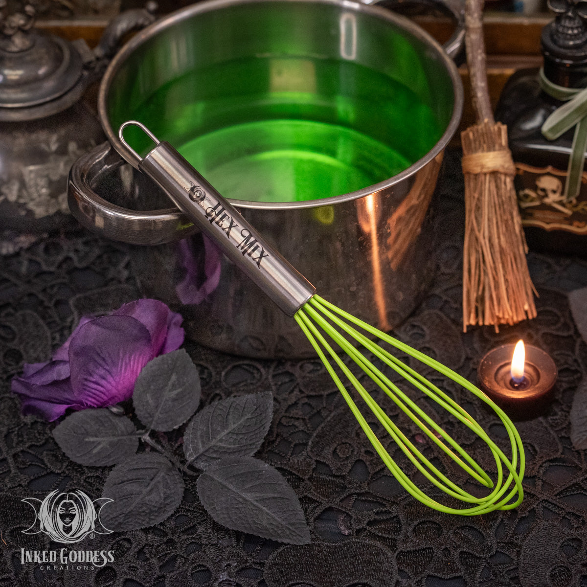 Hex Mix Whisk for Stirring Up Magick – Inked Goddess Creations