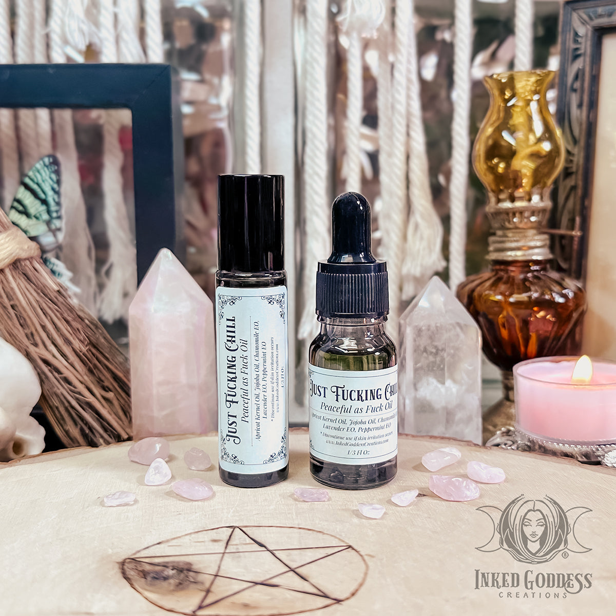 Just Fucking Chill Ritual Oil- Calming & Relaxation – Inked Goddess ...
