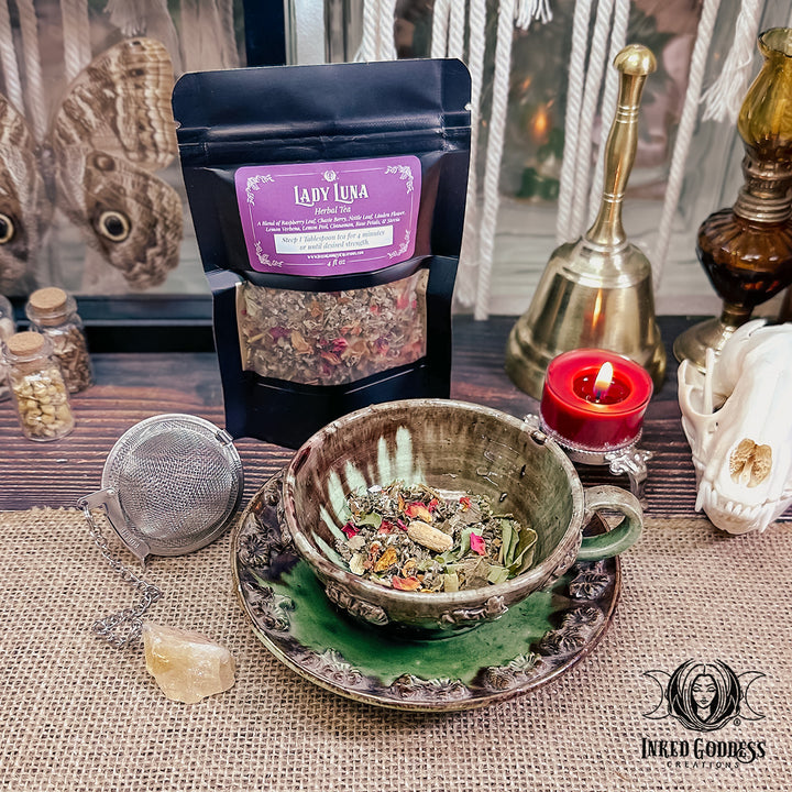 Lady Luna Tea for Women's Monthly Moon Time – Inked Goddess Creations
