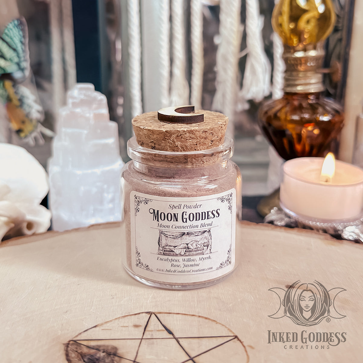 Moon Goddess Spell Powder for Moon Connection – Inked Goddess Creations