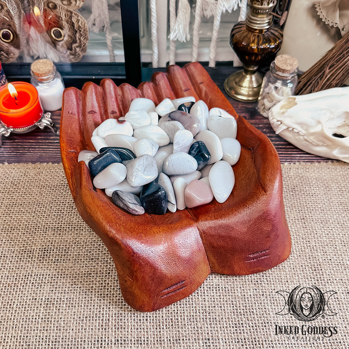 Novaculite Tumbled Gemstone for Angelic Connections – Inked Goddess ...