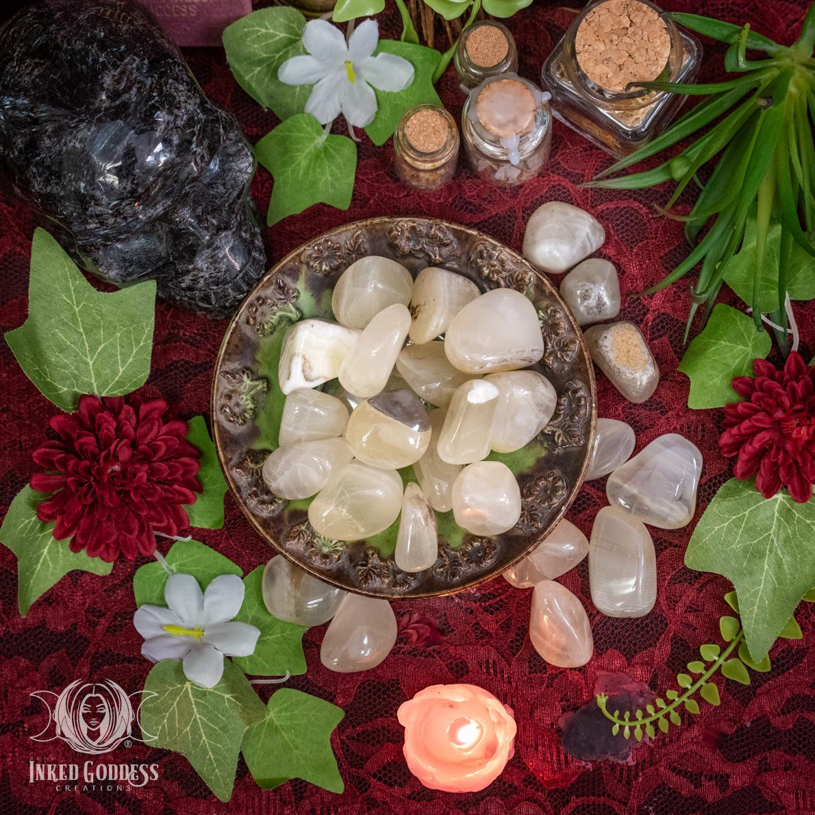 Pineapple Calcite Tumbled for Bold Confidence – Inked Goddess Creations