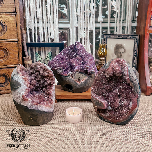 Gemstones- Raw & Clusters – Inked Goddess Creations