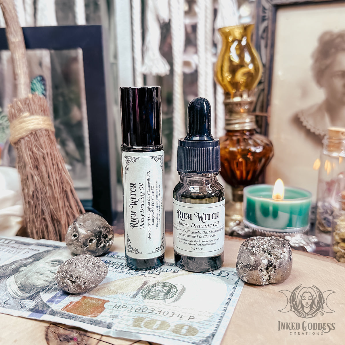 Rich Witch Ritual Oil for Money Drawing – Inked Goddess Creations