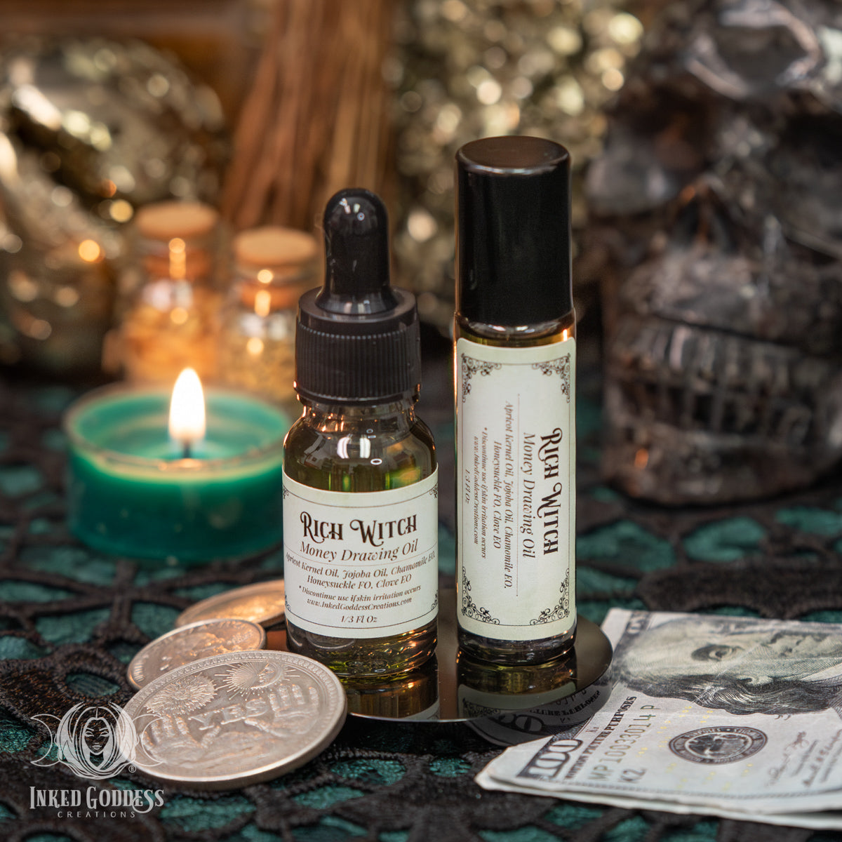 Rich Witch Ritual Oil for Money Drawing – Inked Goddess Creations