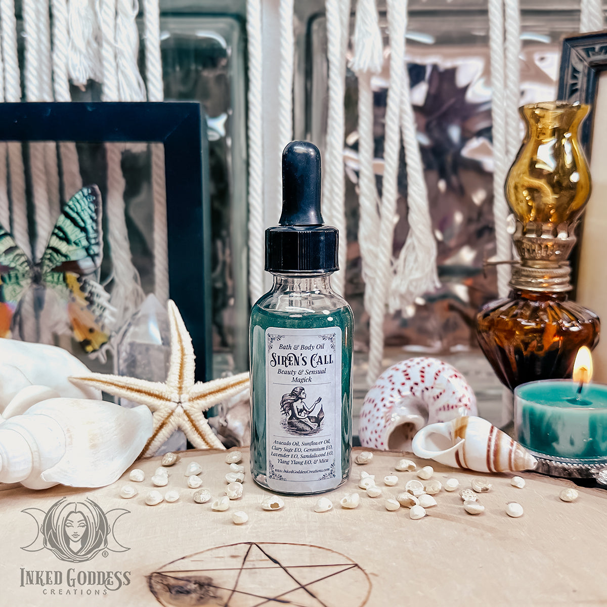 Siren's Call Body Oil for Sexy Magick – Inked Goddess Creations