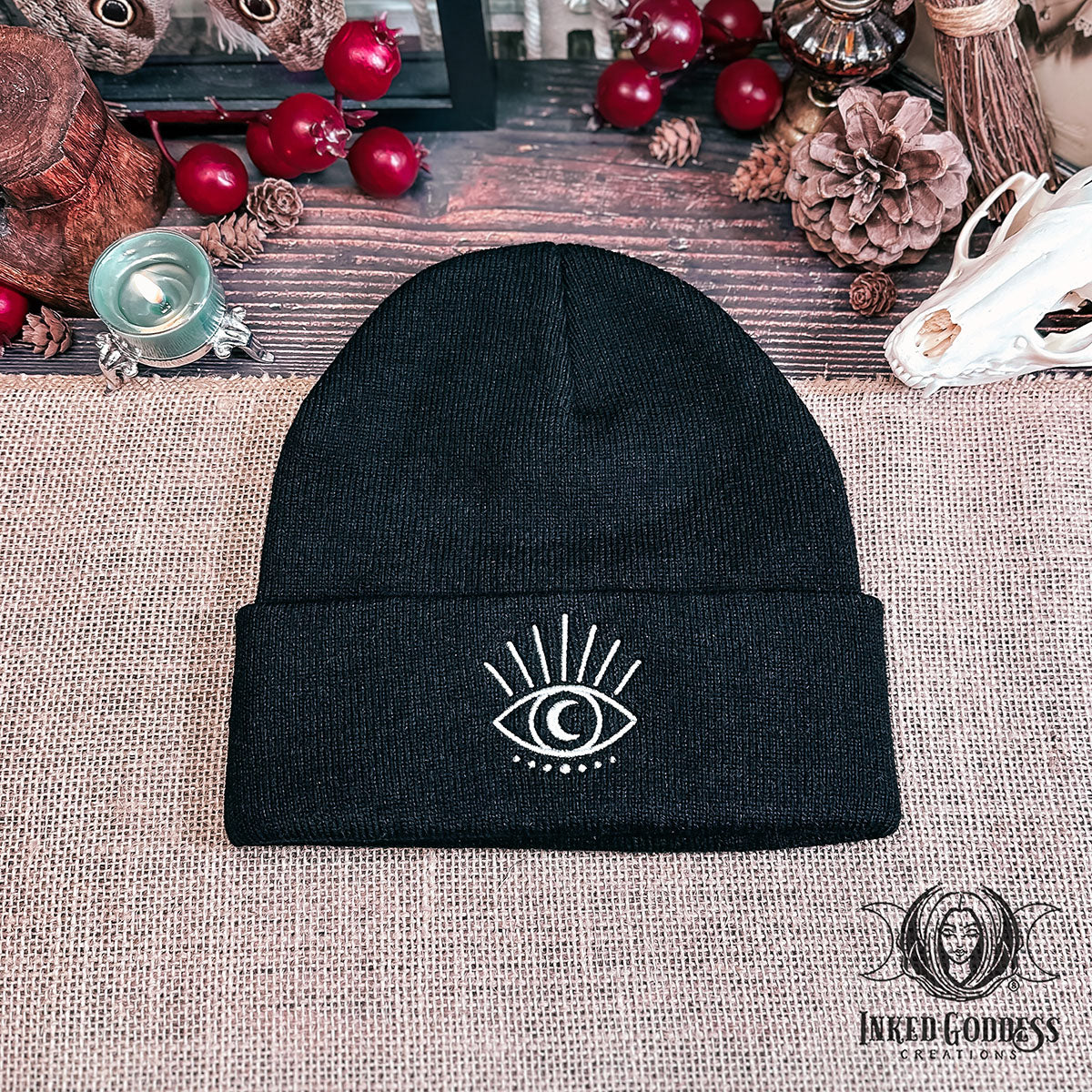 Third Eye Beanie for a Stylish Winter – Inked Goddess Creations