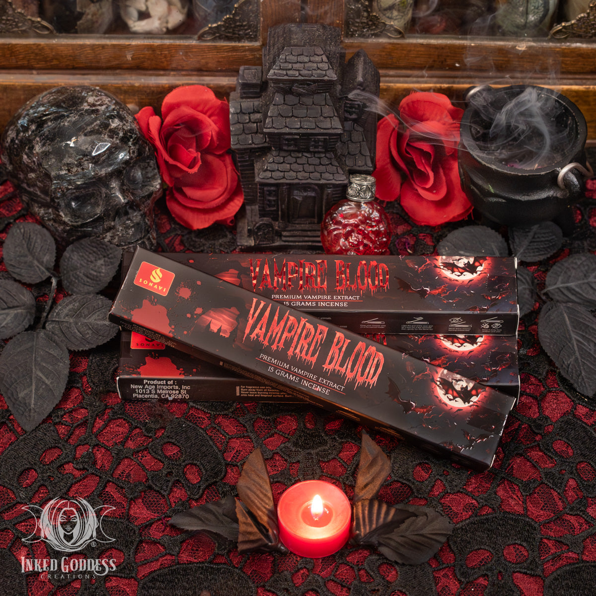 Vampire Blood Incense Sticks for Dark, Sexy Vibes – Inked Goddess Creations