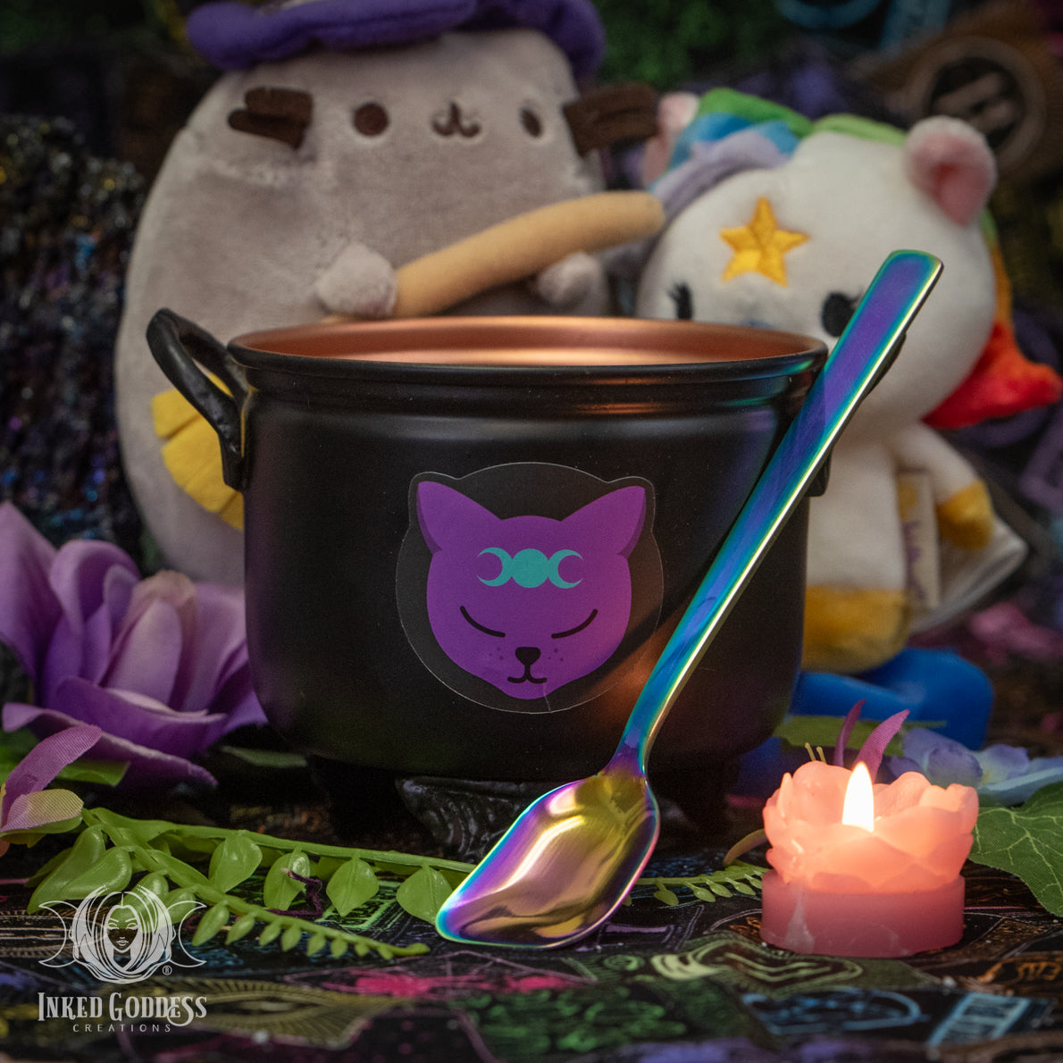 Wee Witches Metal Cauldron and Spoon Set for Fun Spellcrafting – Inked ...