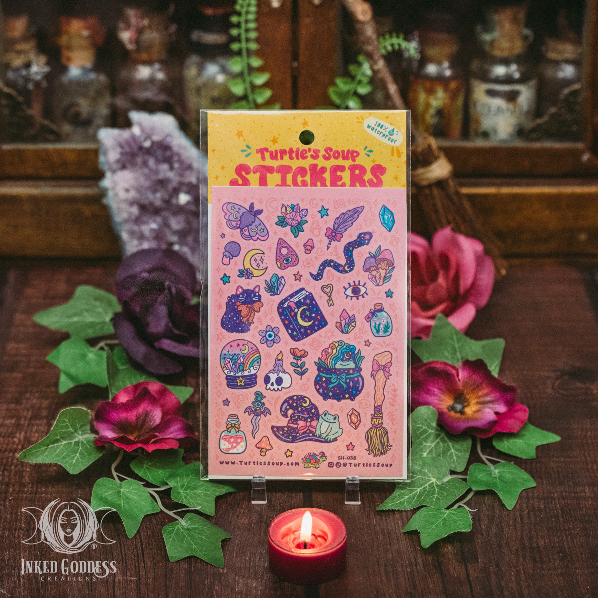 Witch Vinyl Sticker Sheet for Spooky Cute Vibes – Inked Goddess Creations
