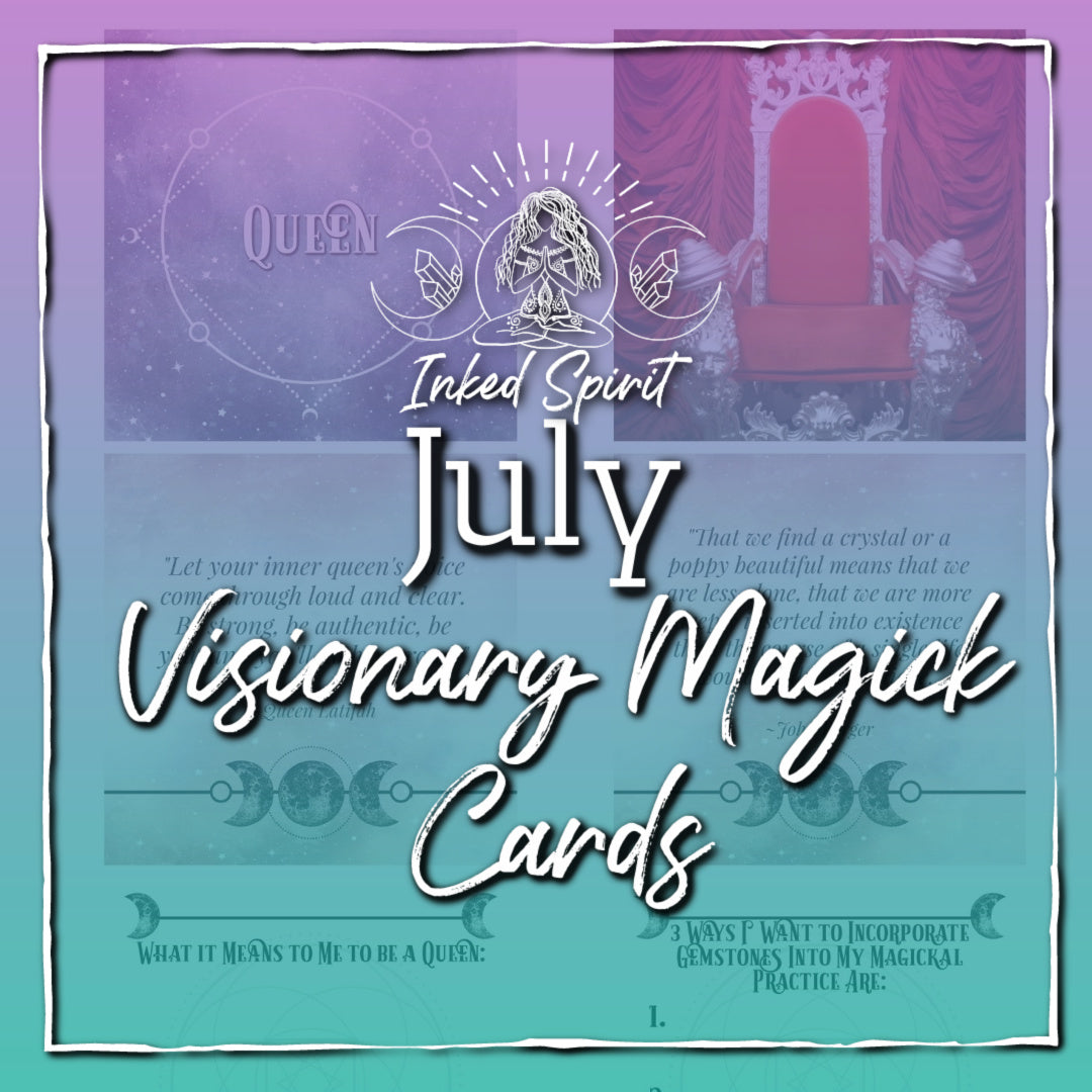 July 2021's Visionary Magick Cards Printable- Inked Spirit – Inked ...