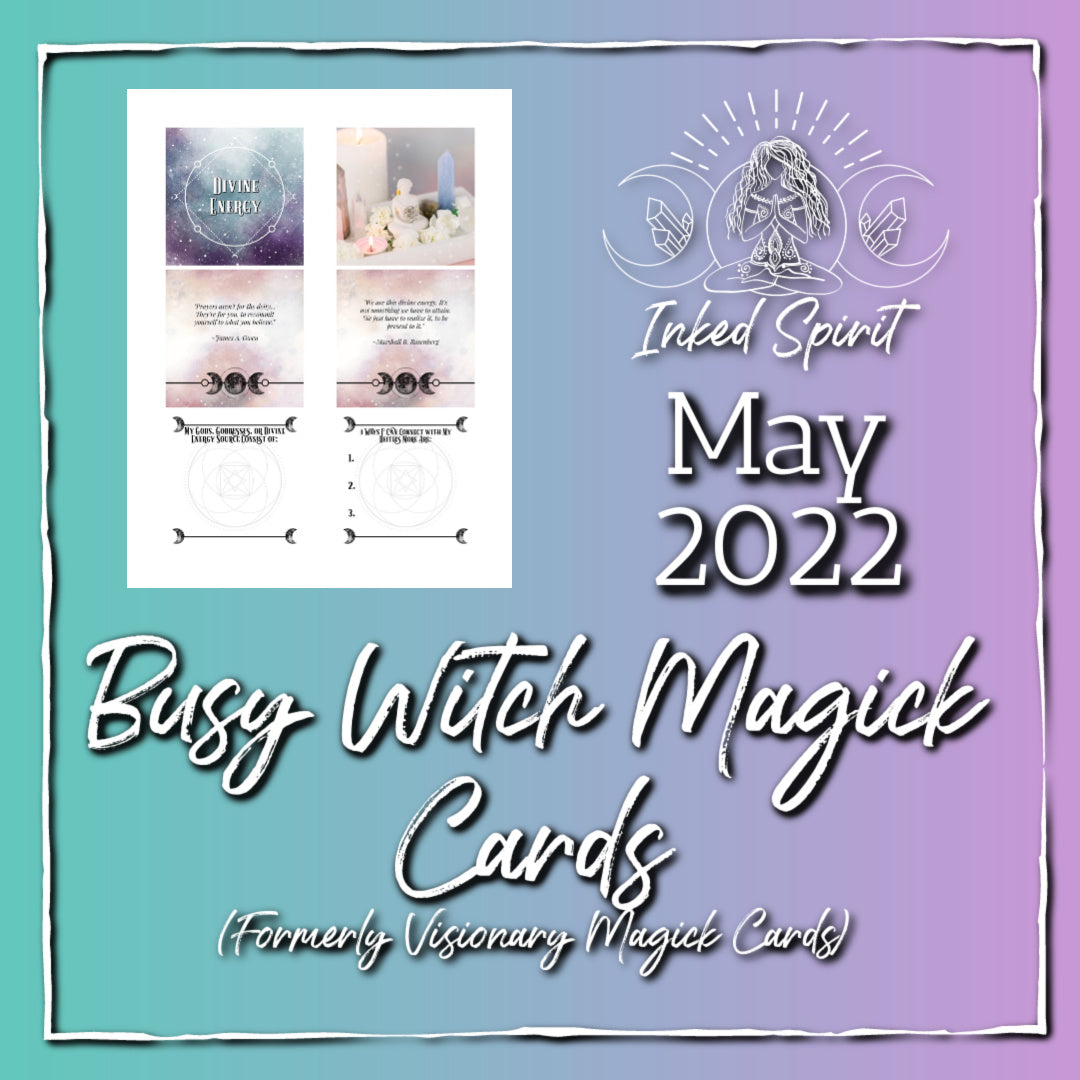 May 2022's Busy Witch Magick Cards Printable- Inked Spirit – Inked ...