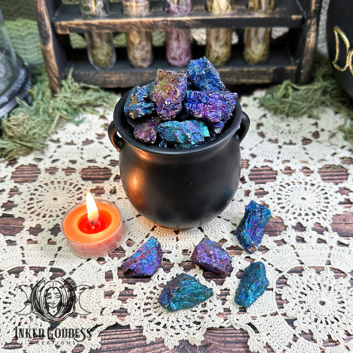 Peacock Ore Raw Gemstone for Magickal Energy