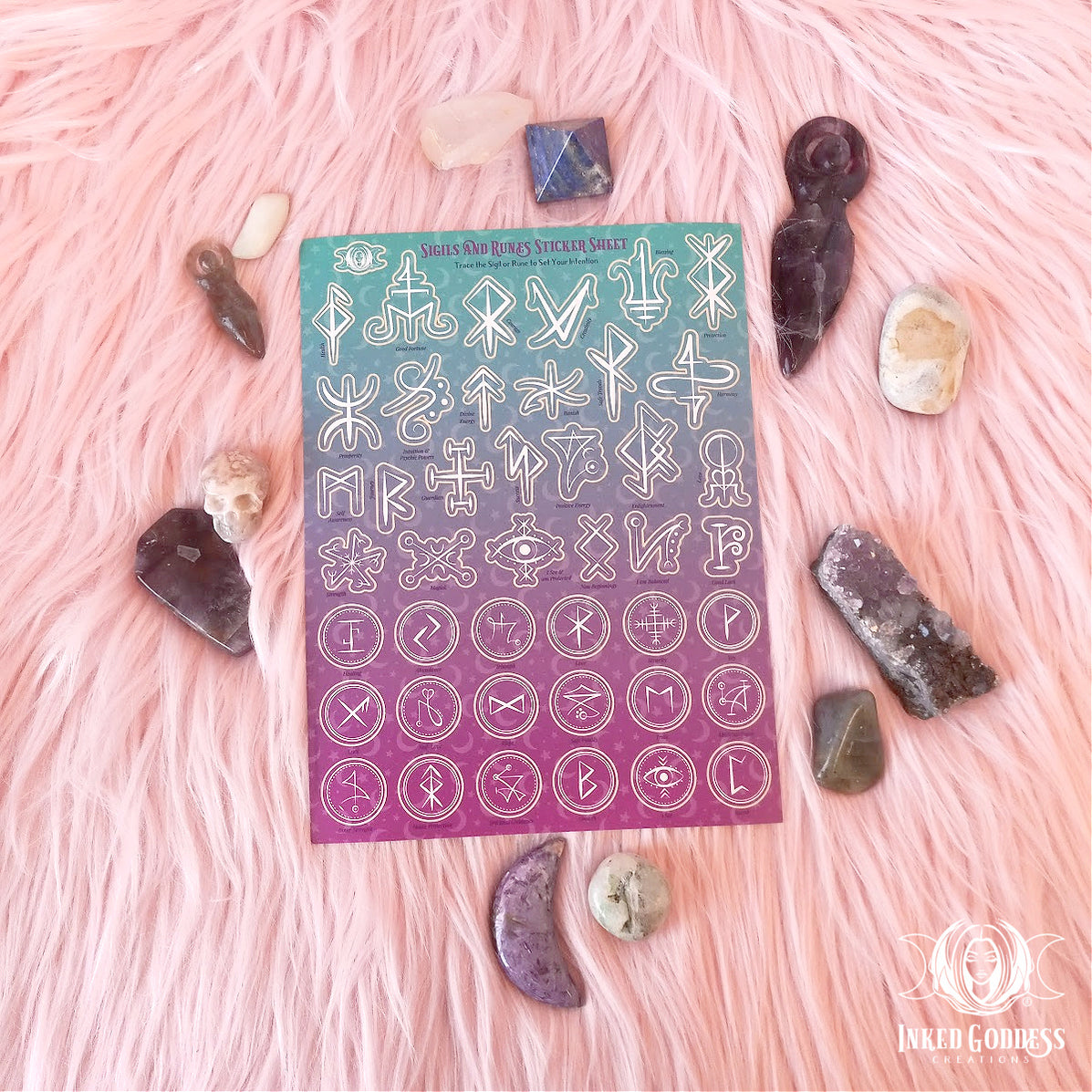 Spell Casting & Sigils Sticker Sheets - Busy Witch Magick