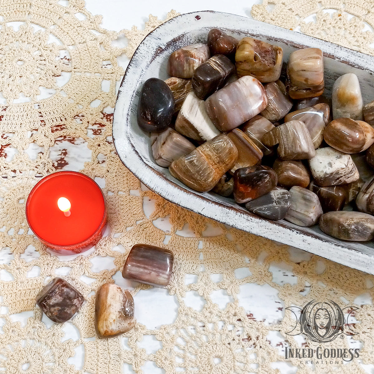 Tumbled Petrified Wood